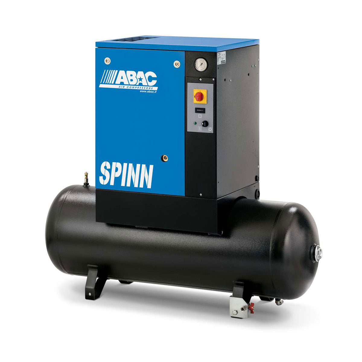 ABAC SPINN 4 Screw Compressor/Receiver (5.5HP/4Kw,18.2 CFM, 10 Bar, 20 ...